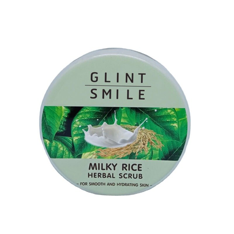 Milky Rice Herbal Body Scrub Glint Smile 300 g. - AGS Intertrade